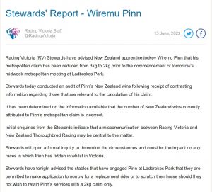 Will Any Disgruntled Owners Seek to Have Wiremu Pinn's Mounts That Beat ...